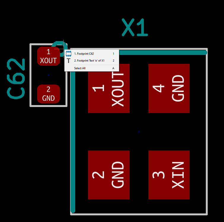 Additonal Text Elements Of Footprints In Pcb Editor Not Selectable