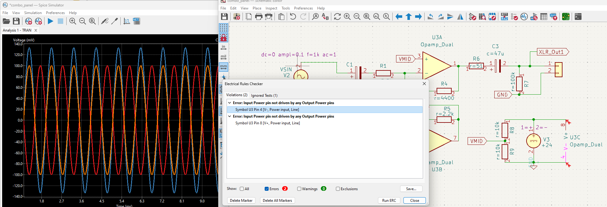Time Step Too Small Simulation Ngspice KiCad Info Forums