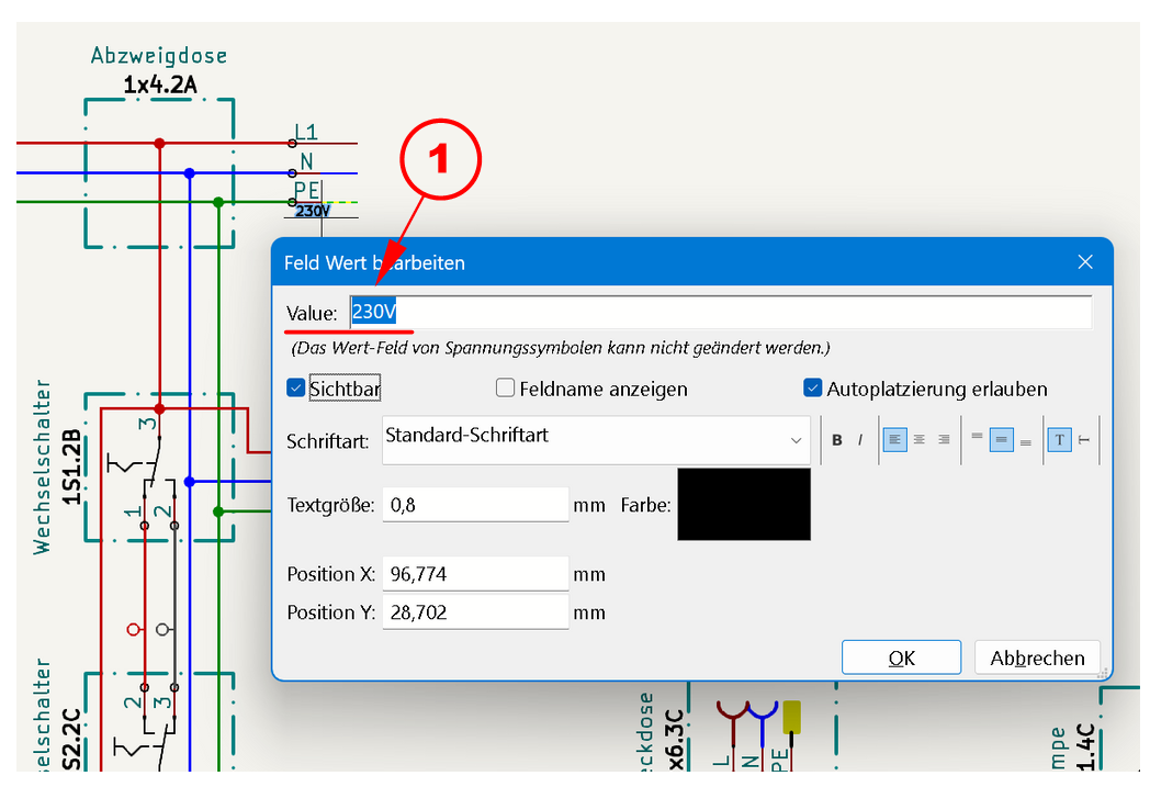 Circuit Diagram Editor Error Renaming The Value Schematic Kicad