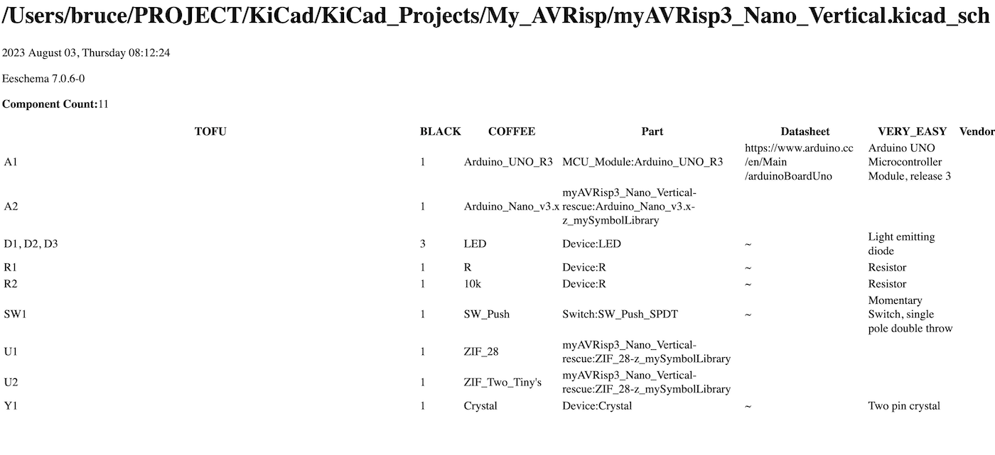 Custom BOM Ordering With Python Schematic KiCad Info Forums