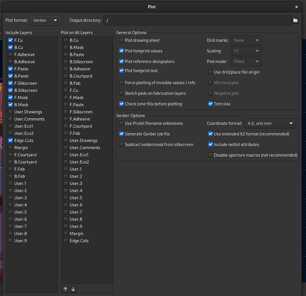 Gerber generation no button - Manufacturing - KiCad.info Forums